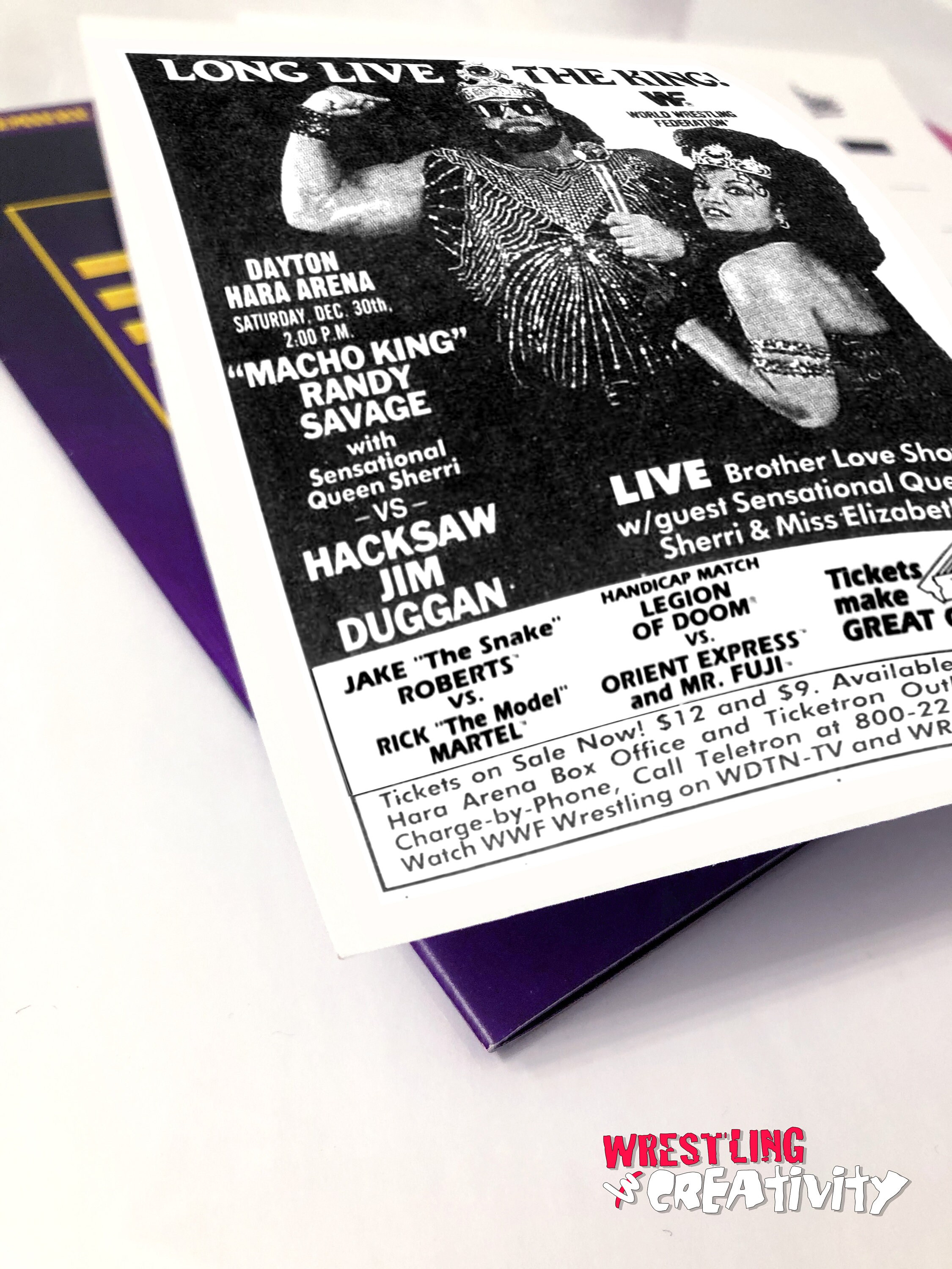 Custom 1990s WWF Wrestling Event Poster: WWE Collectible Souvenir - Etsy