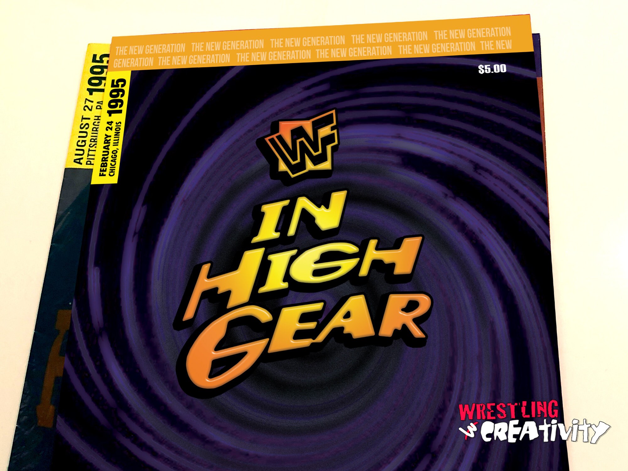 Custom 1990s WWF Magazine Program for Live Event - Etsy