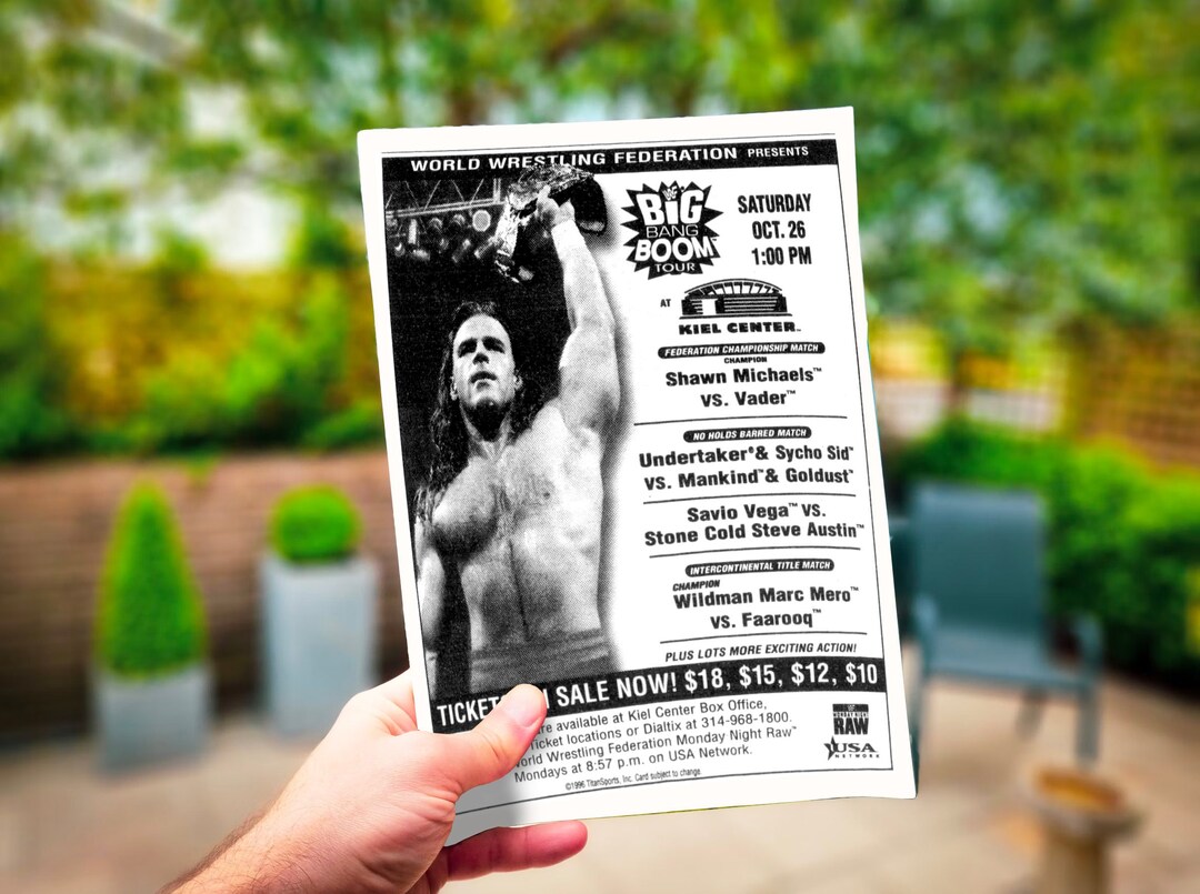 Custom WWF Event Poster: Wrestling Collectible (8.5x11) - Etsy