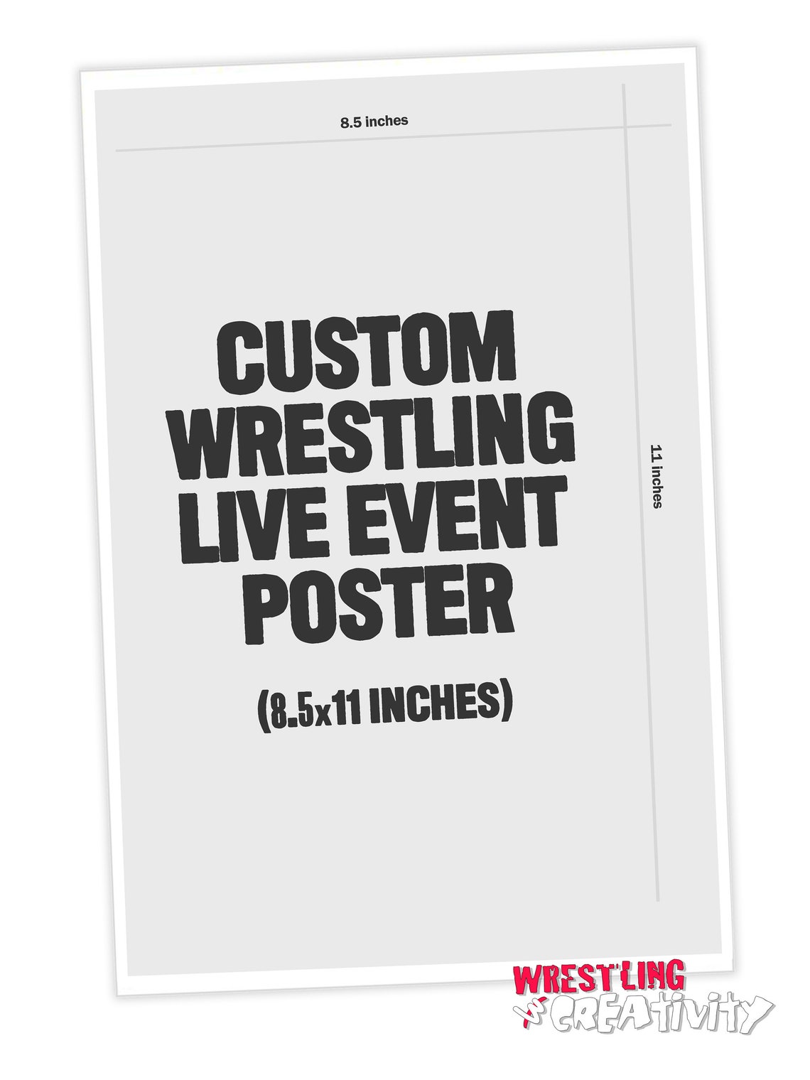 Custom WWF Event Poster: Wrestling Collectible (8.5x11) - Etsy