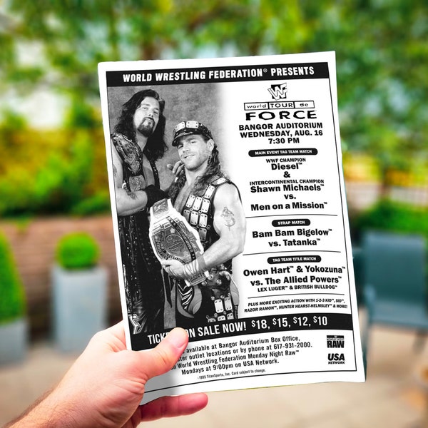 Custom Wrestling Event Poster - Etsy