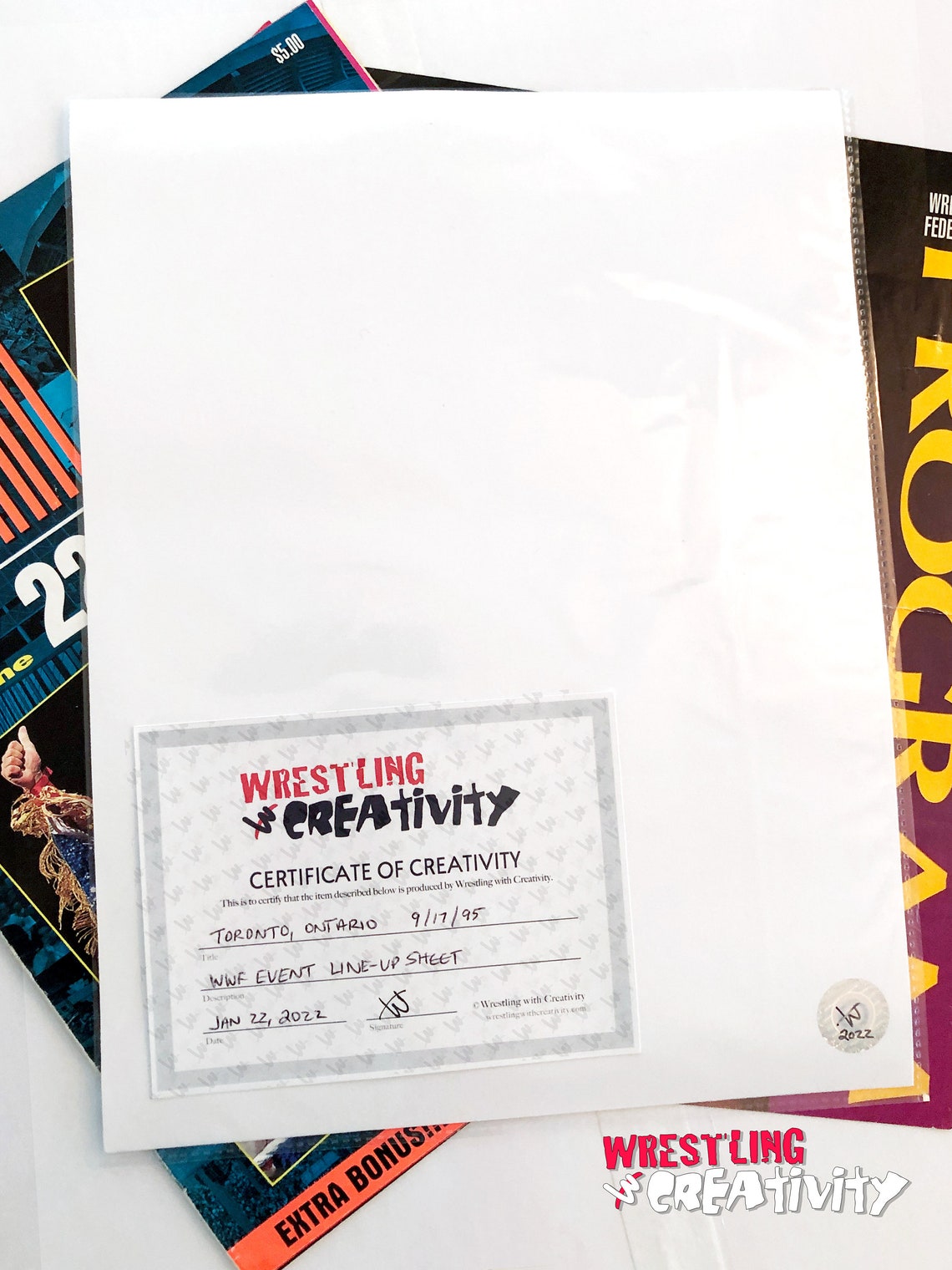 Custom 1990s WWF Wrestling Event Poster: WWE Collectible Souvenir - Etsy
