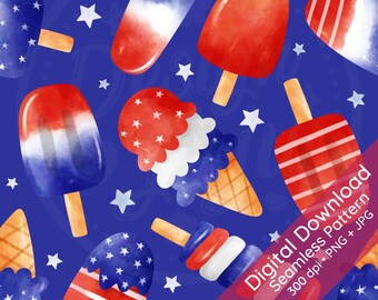 Bomb Pop Seamless Pattern - Etsy