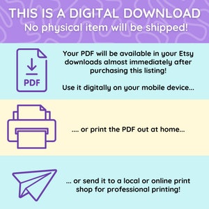 ADHD Weekly Focus Tracker Chart - Digital Download for Teens and Adults ...