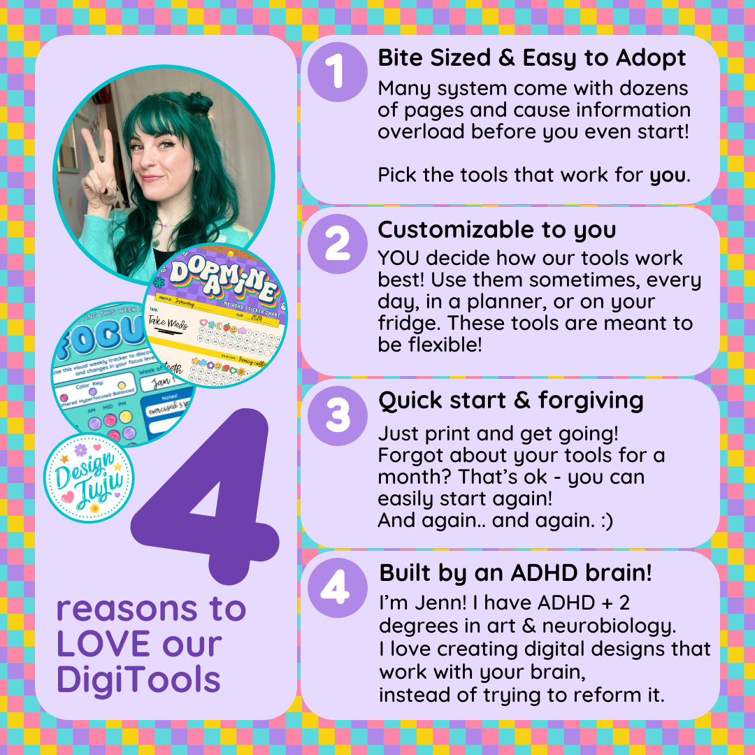 Do It for the Dopamine! ADHD Habit Tracker Reward Sticker Chart ...