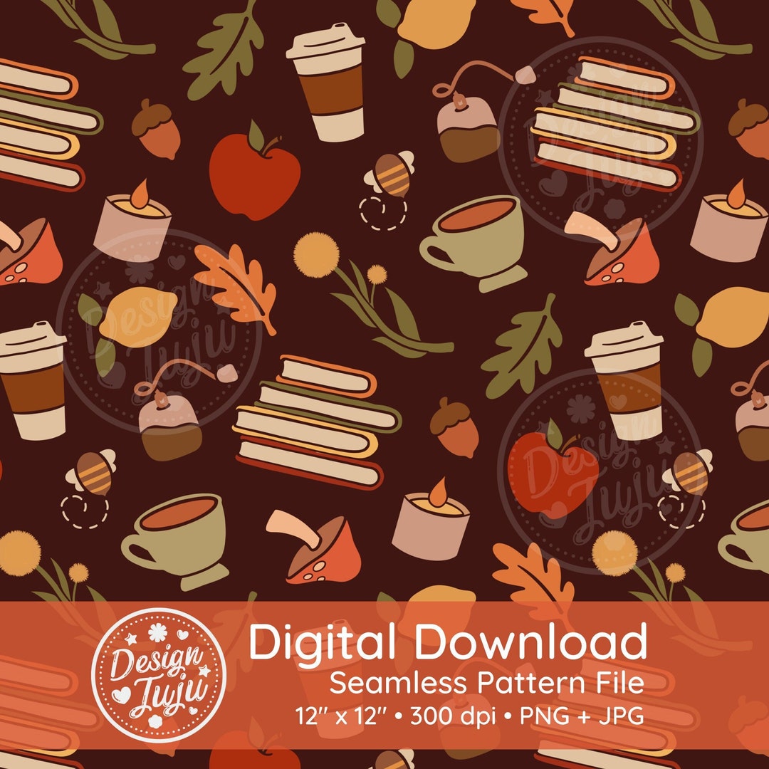 Cozy Country Fall Seamless Surface Pattern for Fabric /printable Paper ...
