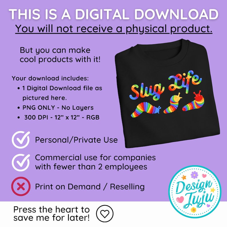 Slug Life DIGITAL DOWNLOAD Shirt PNG File Transparent Sublimation ...
