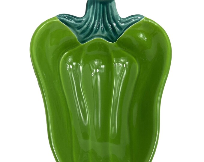 Bell Pepper Shaped Ceramic Dish Vintage Japan Vegetable Bowl Decor ...