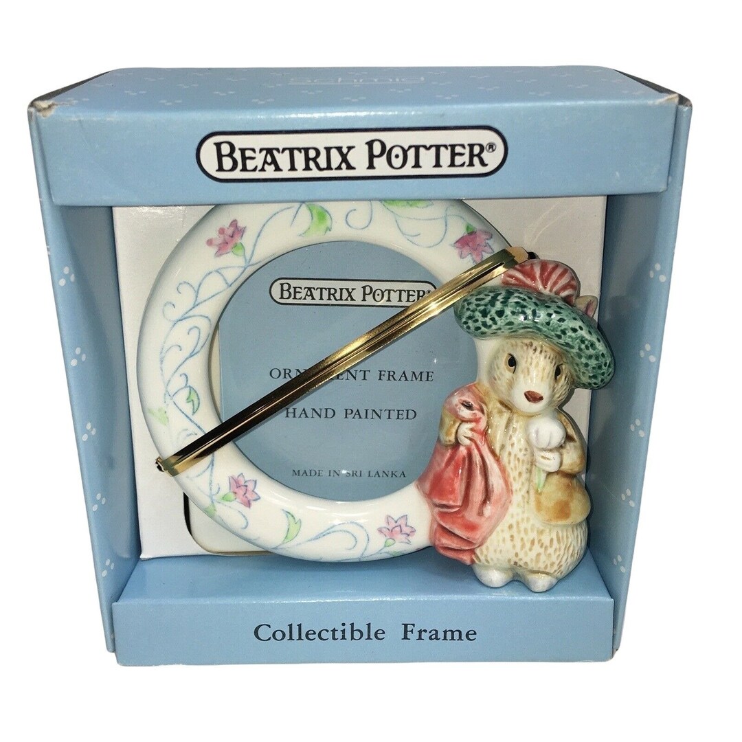 Schmid Peter Rabbit Ceramic Picture Frame Beatrix Potter Vintage 1989 3 ...