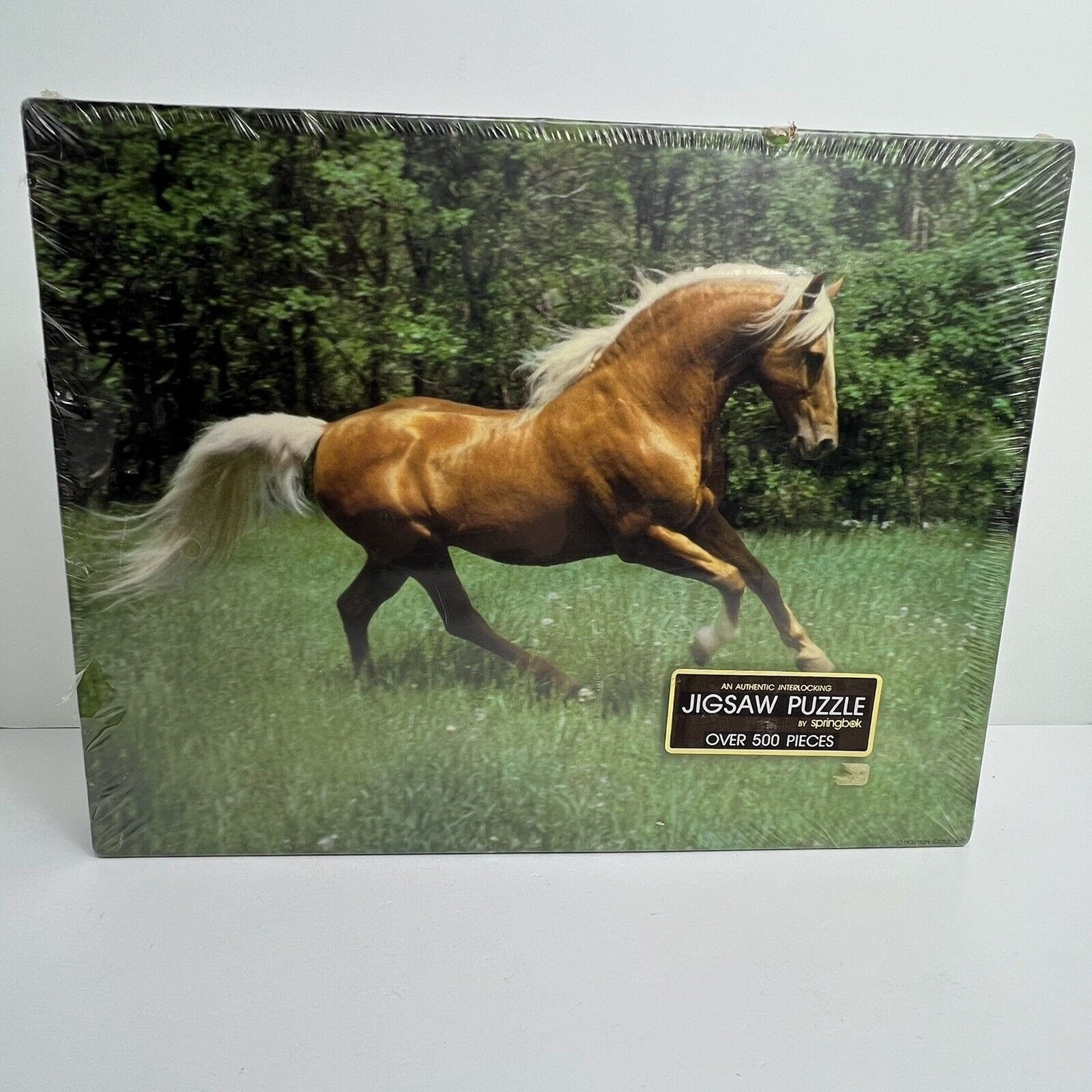 Springbok Puzzle Untamed Beauty Galloping Horse 1981 Vintage 500 Pieces ...