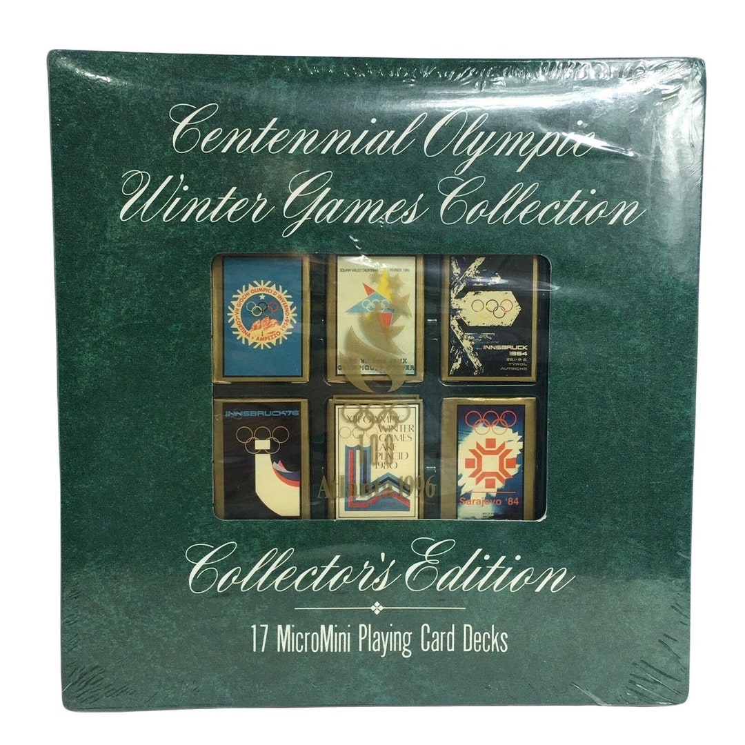 Centennial Olympic Winter Games Collection 17 Mini Playing Card Decks ...