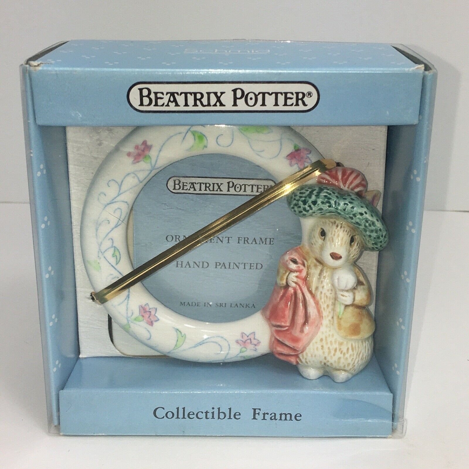 Schmid Peter Rabbit Ceramic Picture Frame Beatrix Potter Vintage 1989 3 ...