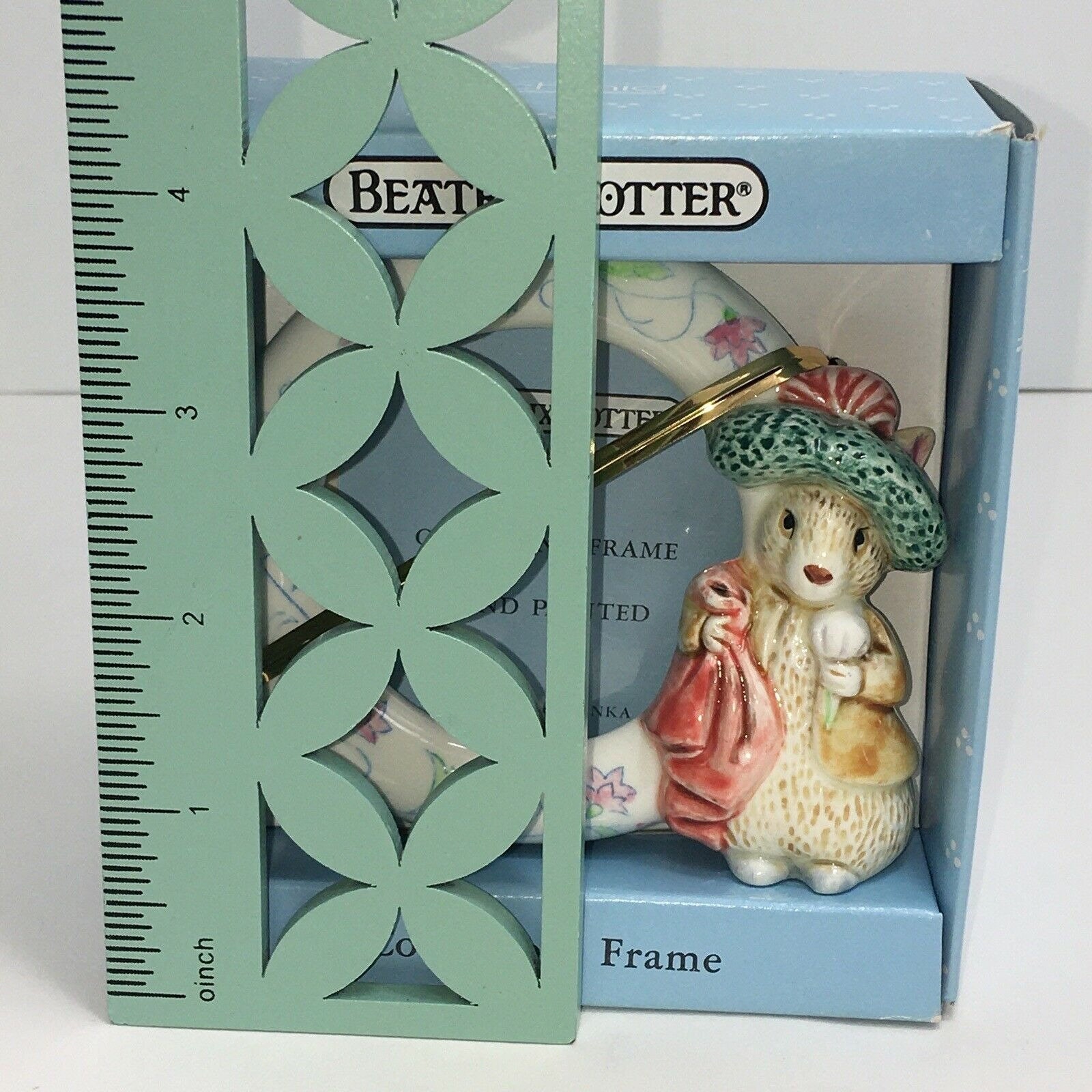 Schmid Peter Rabbit Ceramic Picture Frame Beatrix Potter Vintage 1989 3 ...