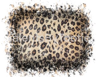 Distressed, Leopard, Background PNG Circle PNG, Digital Download ...
