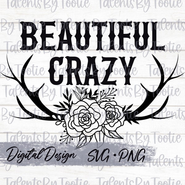 Beautiful Crazy Svg - Etsy