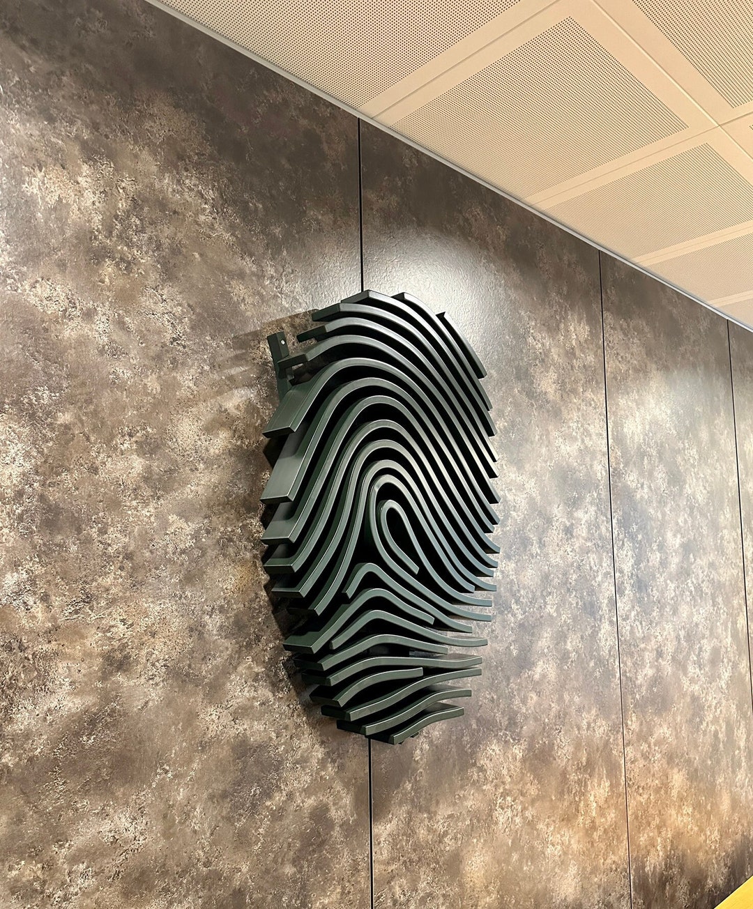 SENS FINGERPRINT | Black Wooden Decorative Wall Decor, Wood Wall Art ...