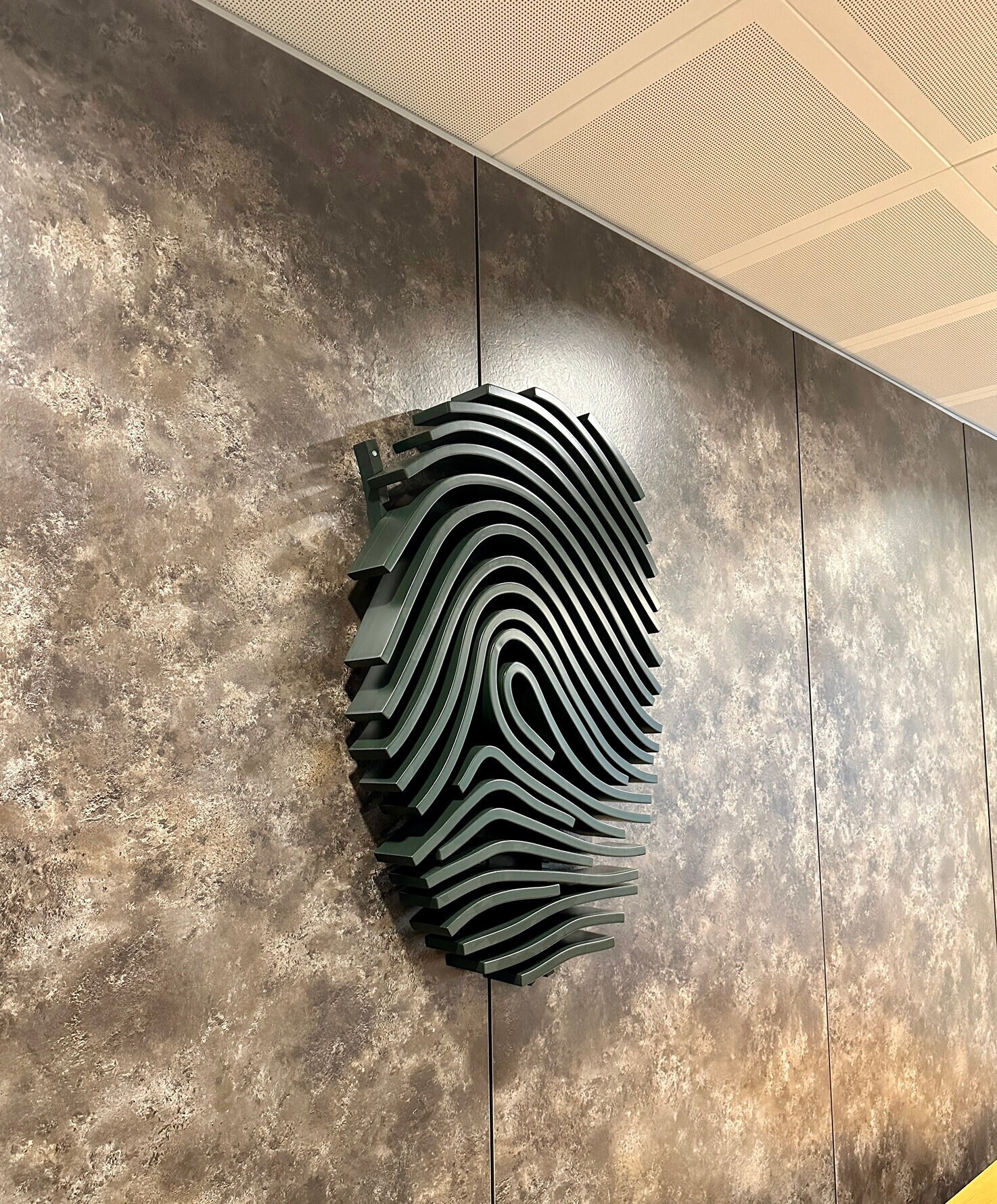 SENS FINGERPRINT | Black Wooden Decorative Wall Decor, Wood Wall Art ...