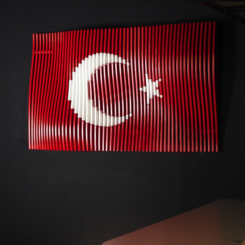 Sens | Art - Turkish Flag, Wooden Decorative Wall Product, Wood Wall ...