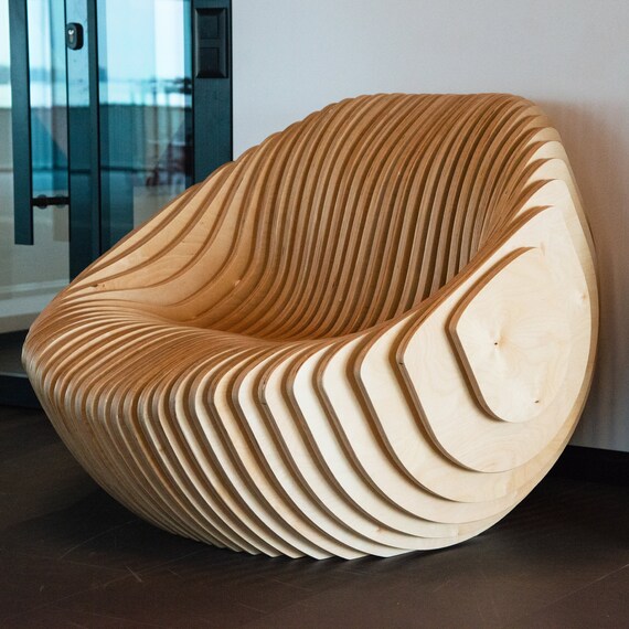 SENS GLOBE CHAIR Iconic Modern Wooden Chair Parametric - Etsy
