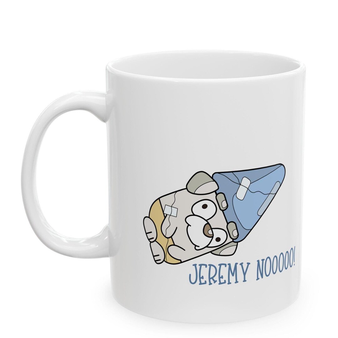 Bluey Show Ceramic Mug, Jeremy No Gnome Funny Coffee Cup, Gift for TV ...