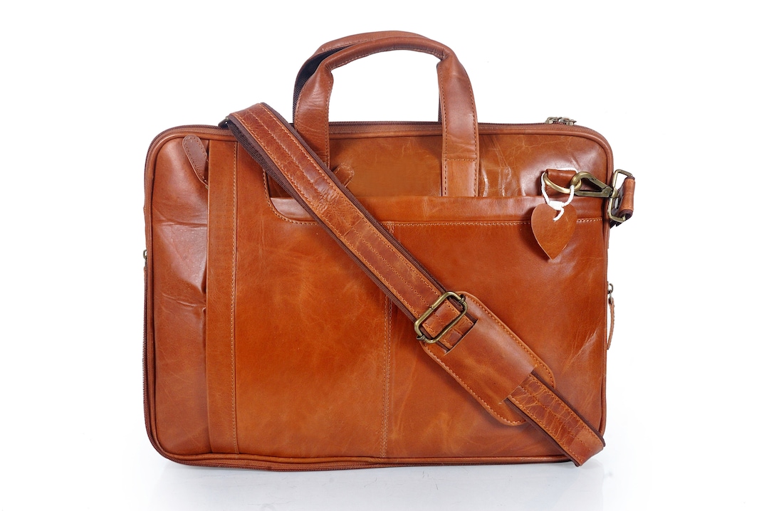 Custom Leather Laptop Bag, MacBook Laptop Bag, Messenger Bag, Engraved ...