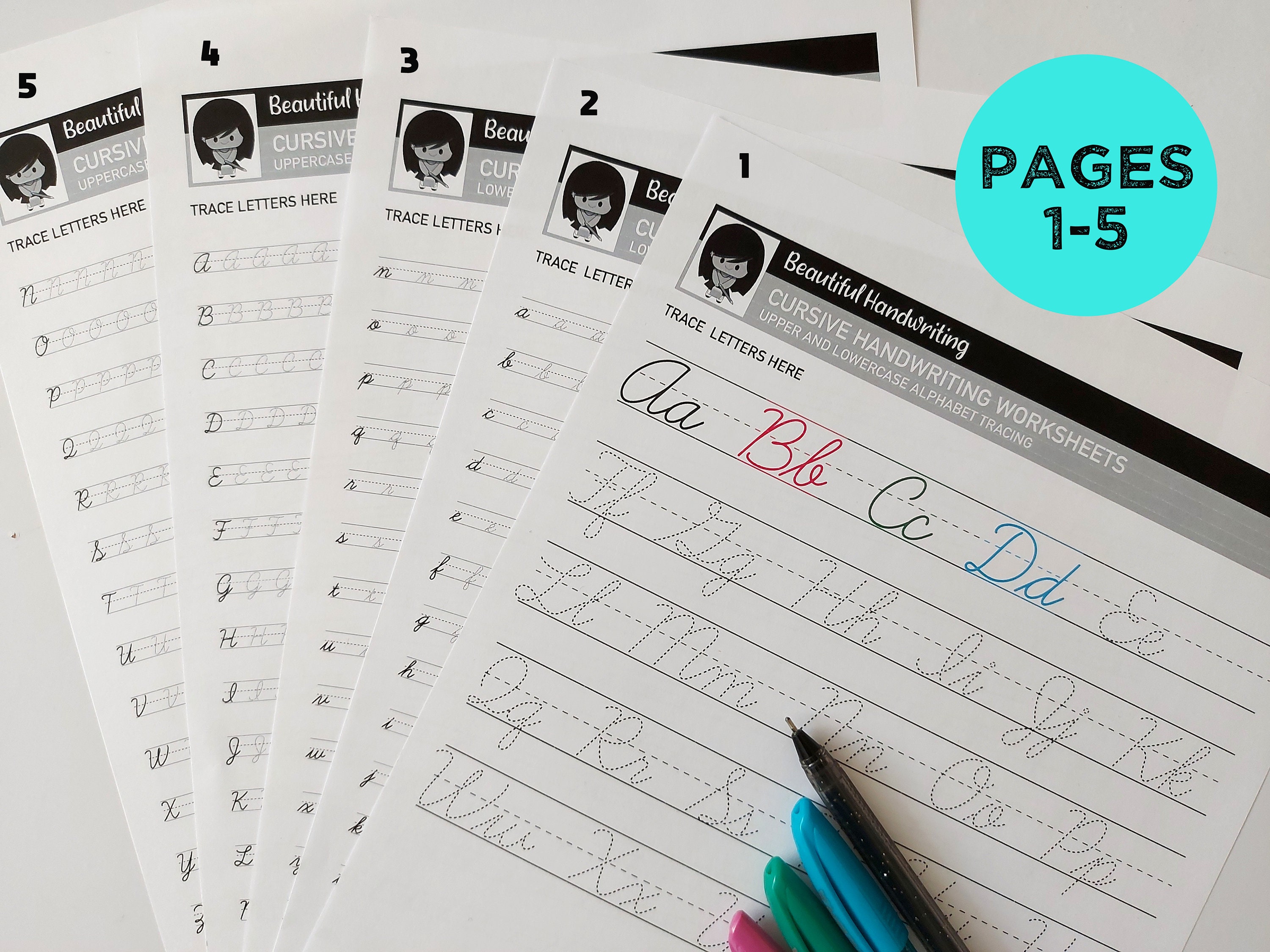 Script Font Hand Lettering Calligraphy Practice Handwriting Lettering ...