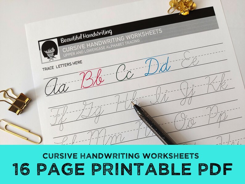 Script Font Hand Lettering Calligraphy Practice Handwriting Lettering ...