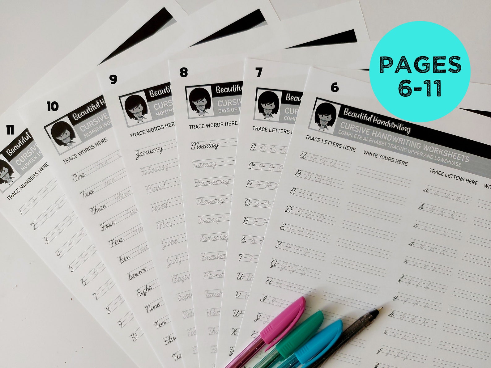 Script Font Hand Lettering Calligraphy Practice Handwriting Lettering ...