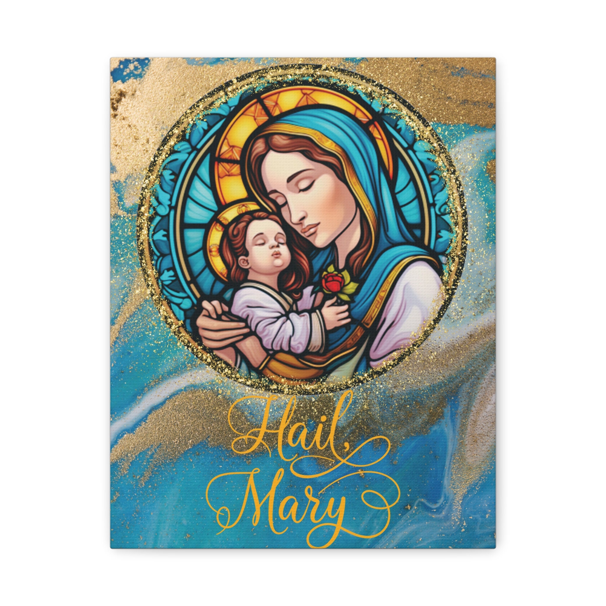 Hail Mary Matte Canvas - Etsy