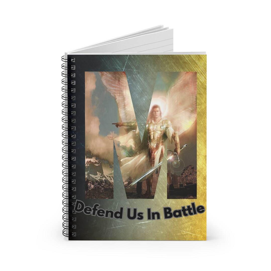 St. Michael the Archangel Spiral Notebook Ruled Line - Etsy