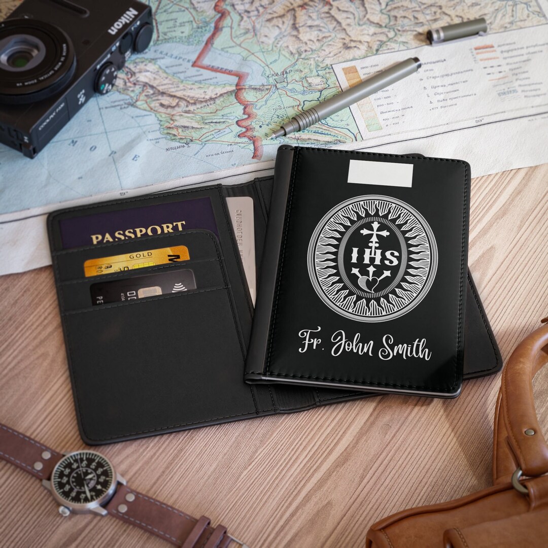 Personalized Catholic Priest Passport Cover, Catholic Priest Gifts ...