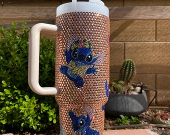 Stitch Rhinestone Tumbler - Etsy