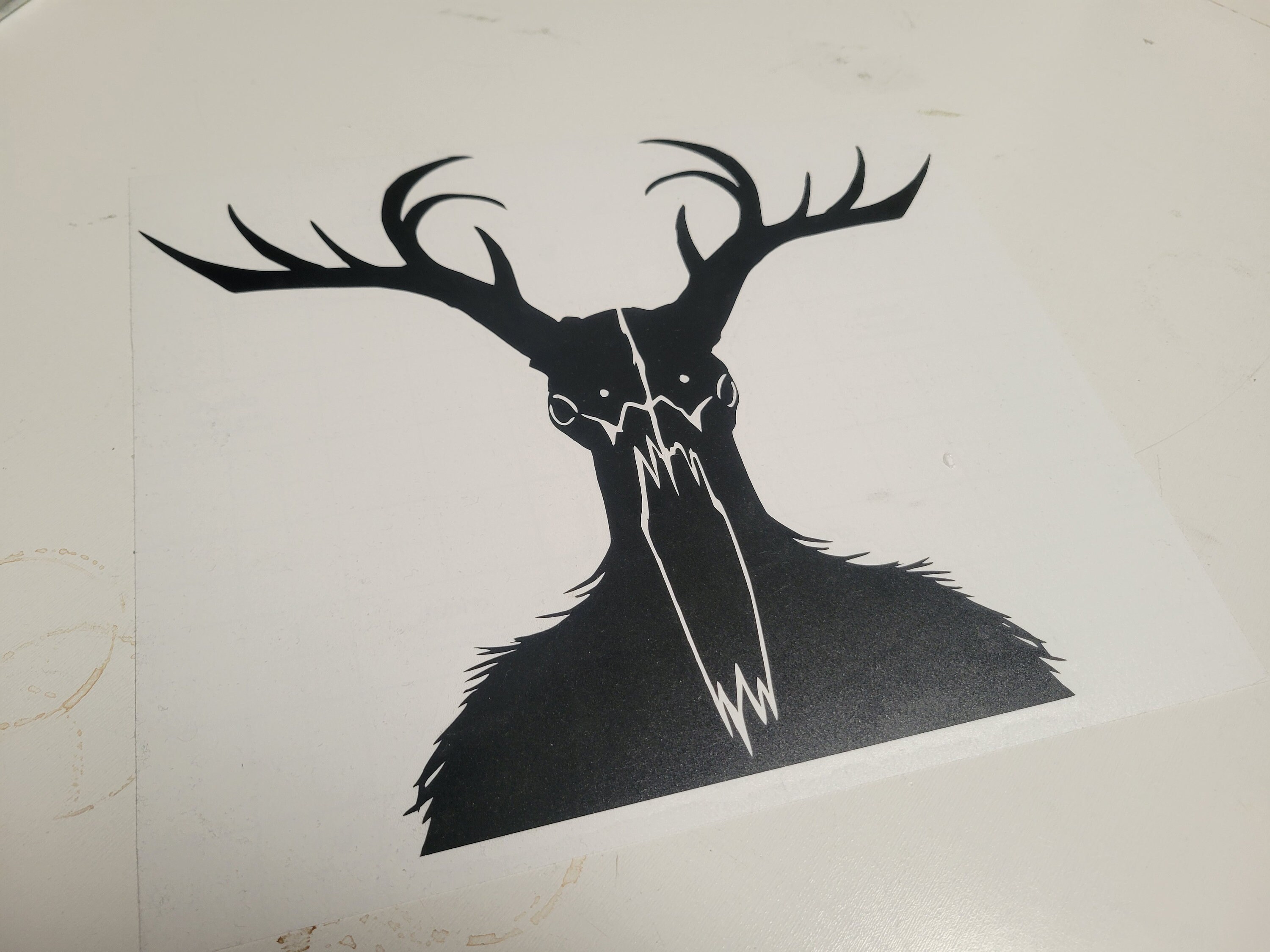 Cryptid Wendigo Vinyl Sticker Waterpoof Decal for Cars and Windows. - Etsy