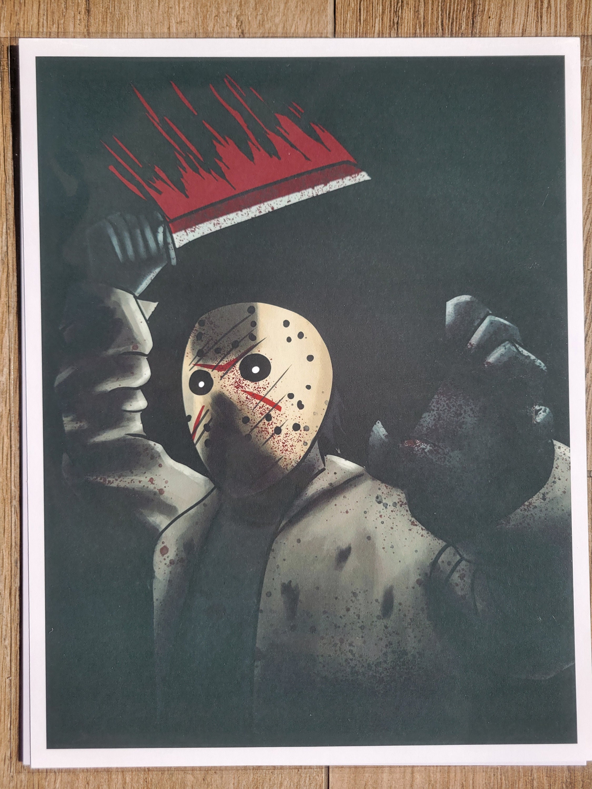 Jason Print Friday the 13th Poster Art Illustration - Etsy
