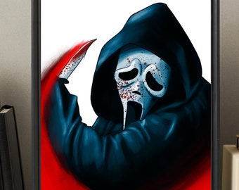 Print of Ghostface. Scream Fanart. - Etsy UK