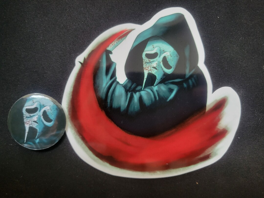 Ghostface Sticker Waterproof Vinyl Decal Custom. - Etsy