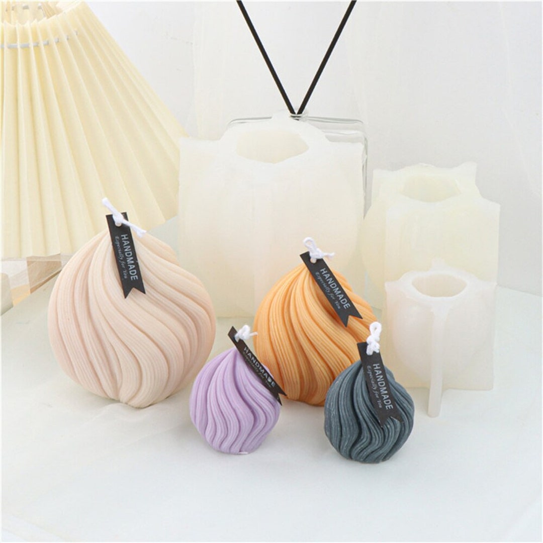Geometric Candle Mold, Silicone 1 Cavity Fir Tree Candle Mould, Carved ...
