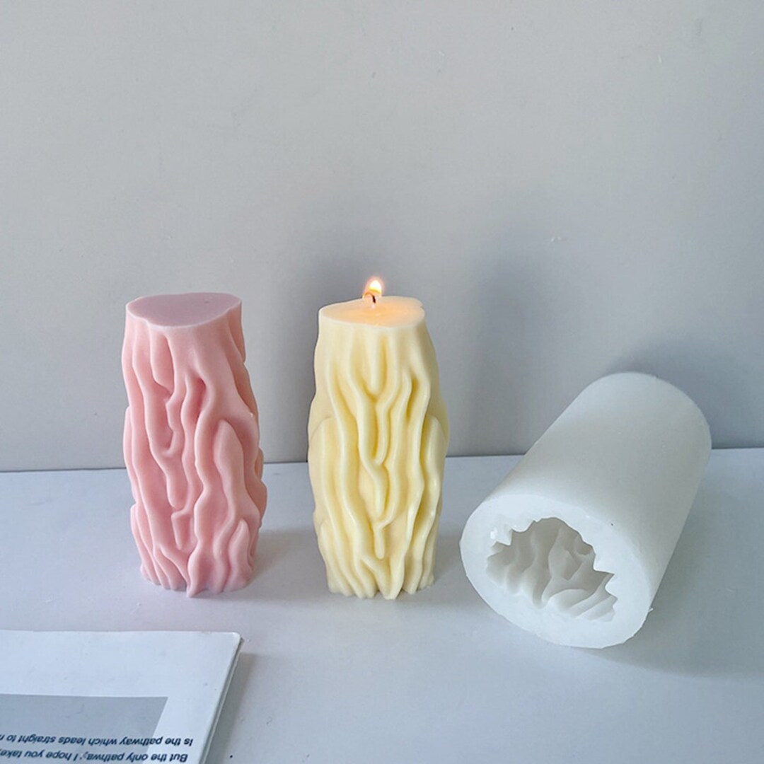 Geometric Silicone Mould, Waves Rhombus Candle Mold, Candle DIY Crafts ...