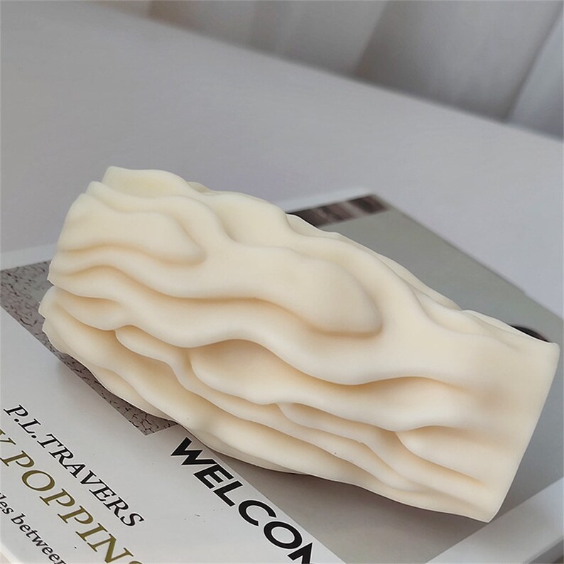 Geometric Silicone Mould, Waves Rhombus Candle Mold, Candle DIY Crafts ...