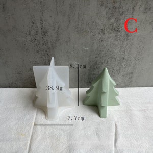 Christmas Tree Mold, Silicone 1 Cavity Fir Tree Candle Mould, Handmade ...