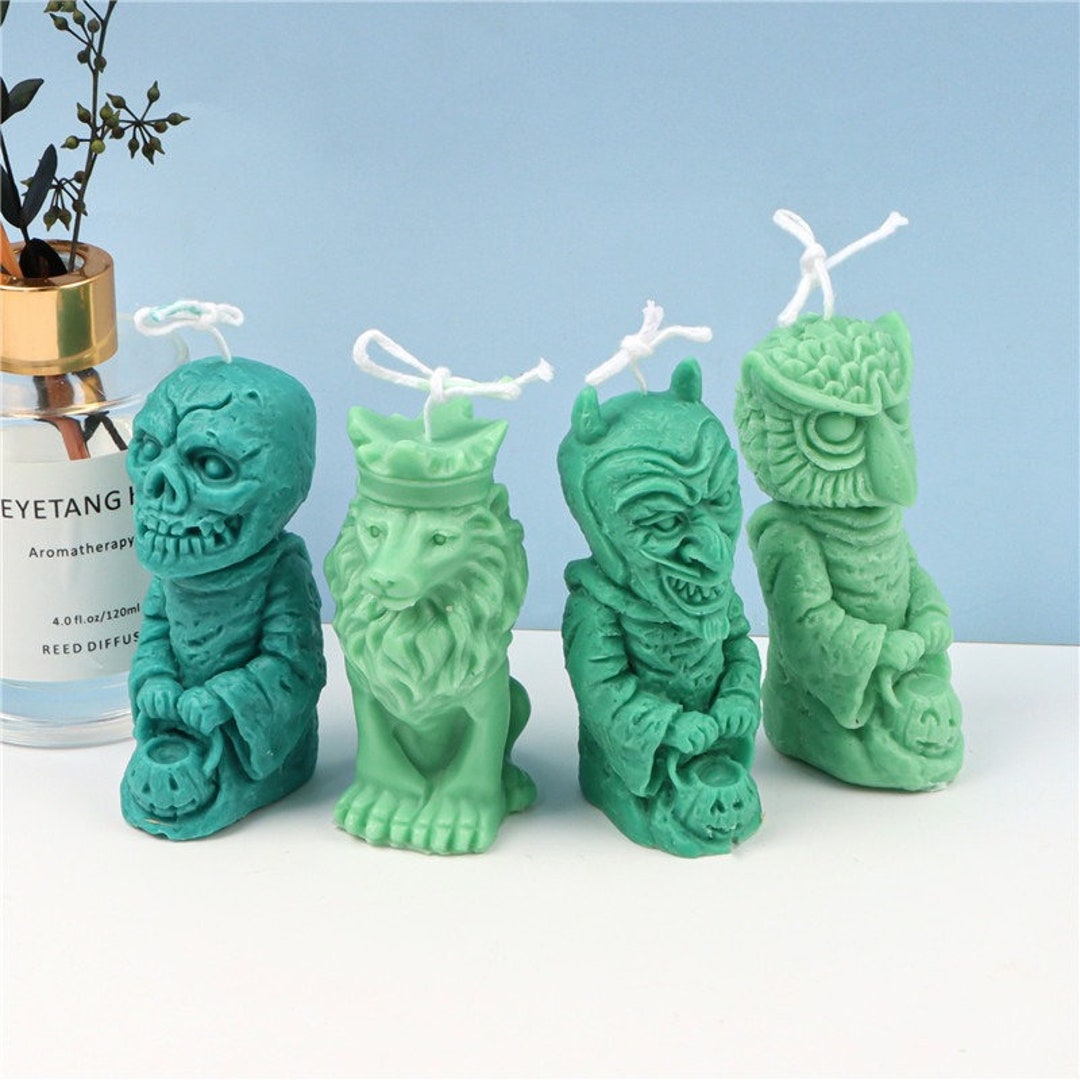Magic Silicone Mold, Scary Candle Mold, Candle DIY Crafts, Skull ...