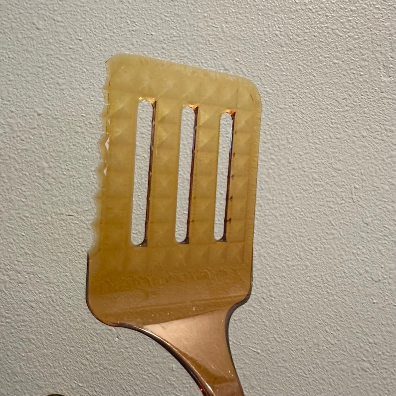 Vintage Robinson Knife Co. Ultratemp Amber Slotted Spoon & Spatula Set ...