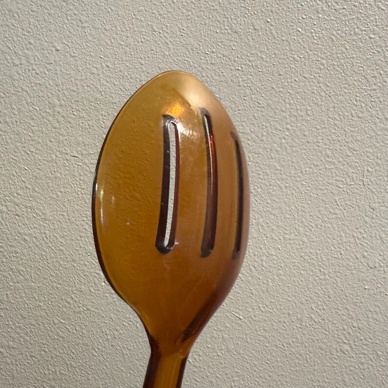Vintage Robinson Knife Co. Ultratemp Amber Slotted Spoon & Spatula Set ...