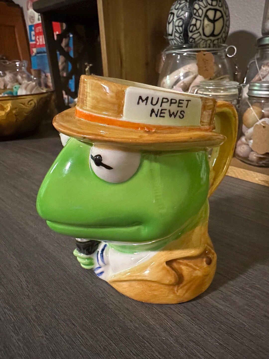 Vintage Sigma Kermit the Frog Muppets News Mug 1978 - Etsy