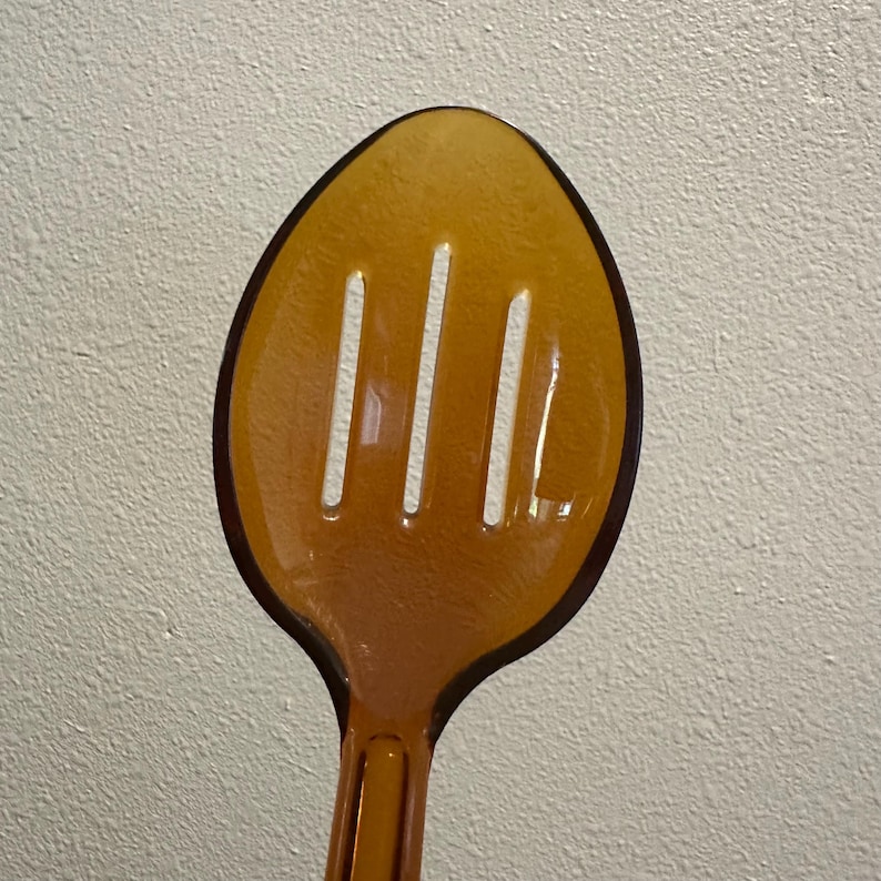 Vintage Robinson Knife Co. Ultratemp Amber Slotted Spoon & Spatula Set ...