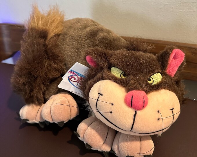 Vtg 90s Disneyland Paris Cinderella Lucifer Cat 12 Inch Plush - Etsy