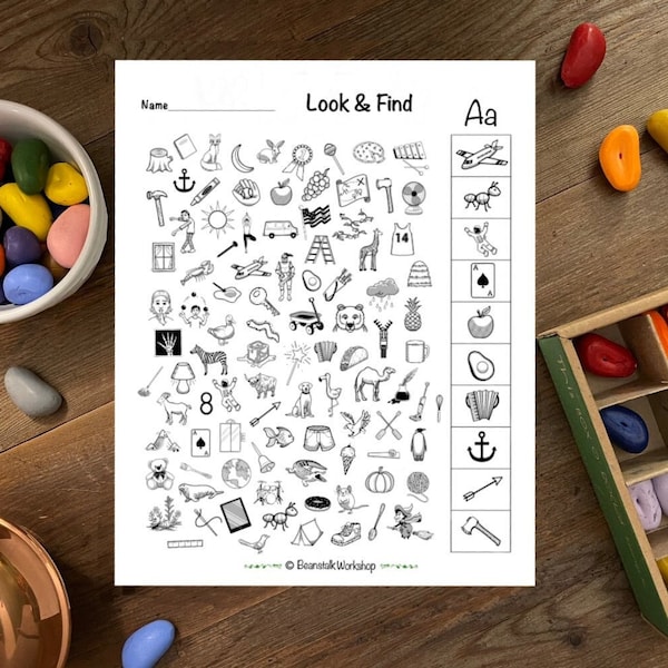 Look and Find Game - Etsy