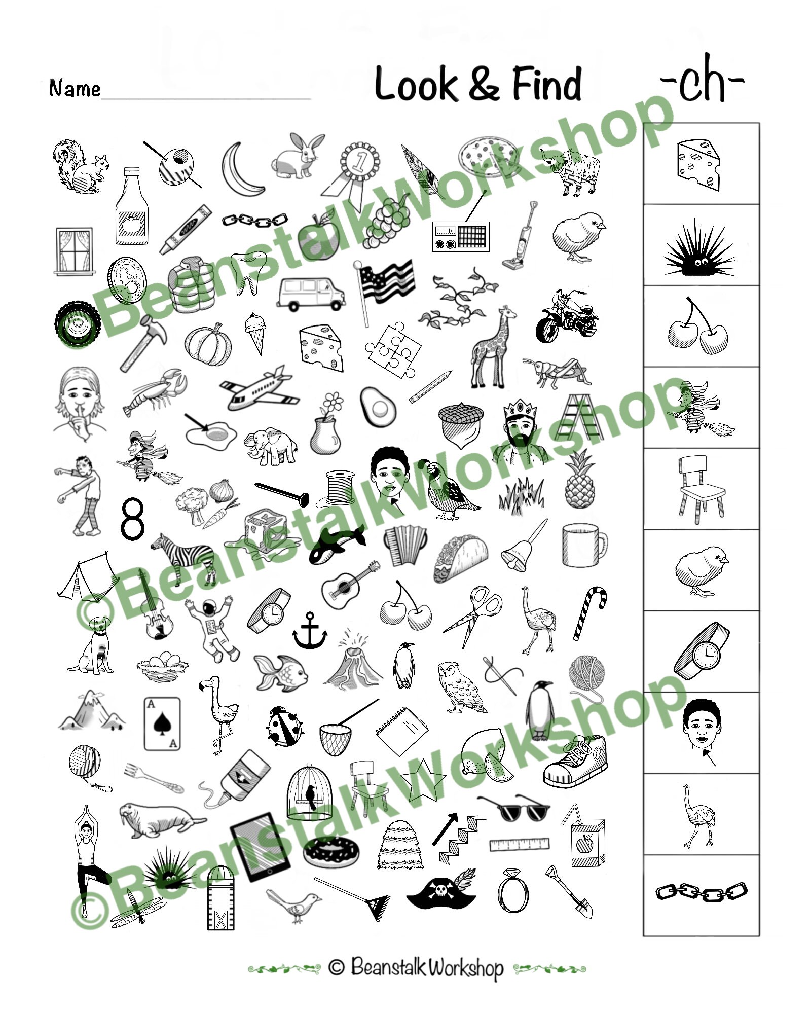 Phonics Look & Find Bundle Pack - Etsy