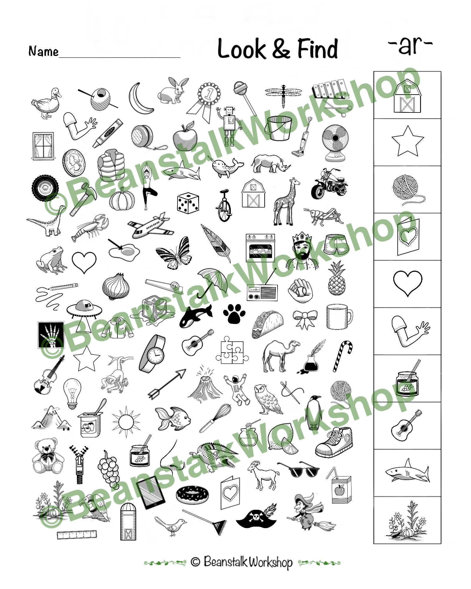 Phonics Look & Find Bundle Pack - Etsy