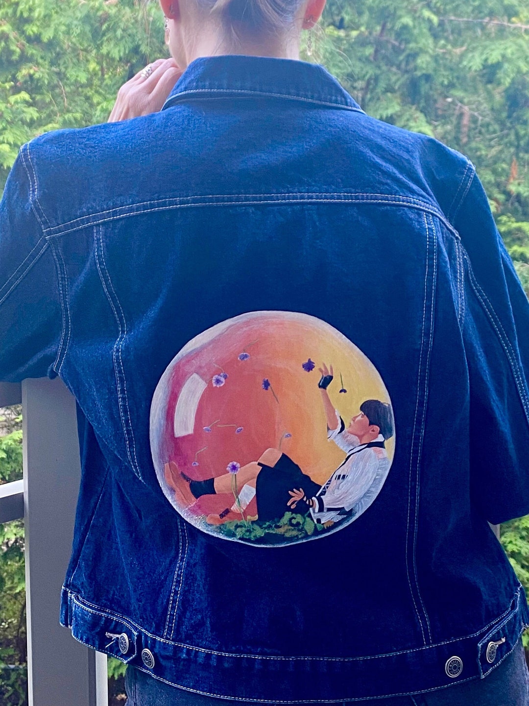 Realistic J-hope in Bubble (hobi, BTS) Jean Jacket - Etsy